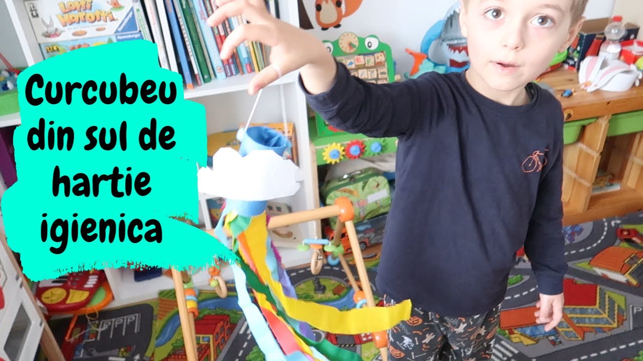 Curcubeu din sul de hartie igienica facut de Alex | Activitate pentru ...