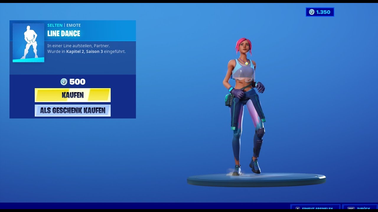 Fortnite Line Dance Emote - YouTube
