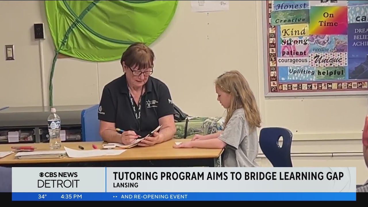 Lansing tutoring program shows promise in closing the learning gap - YouTube