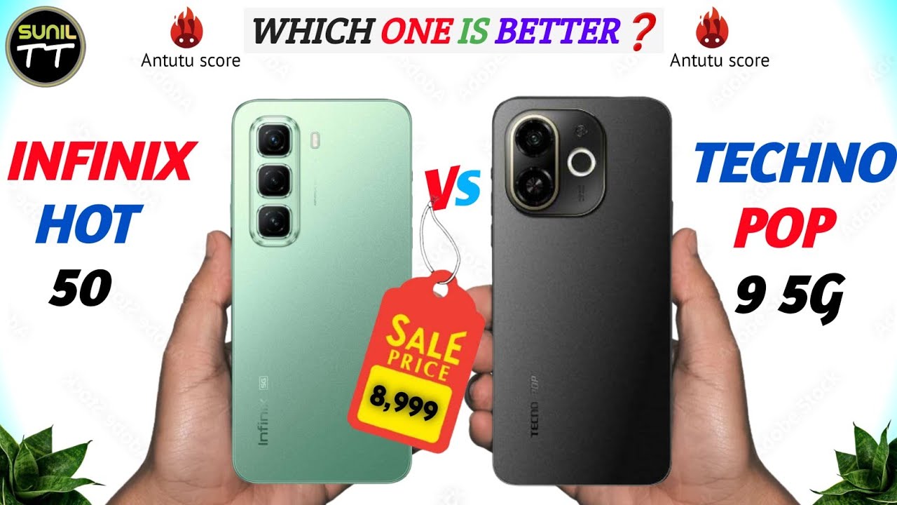 Infinix Hot 50 vs Techno Pop 9 5g || Full Comparison⚡Which One is Best ...