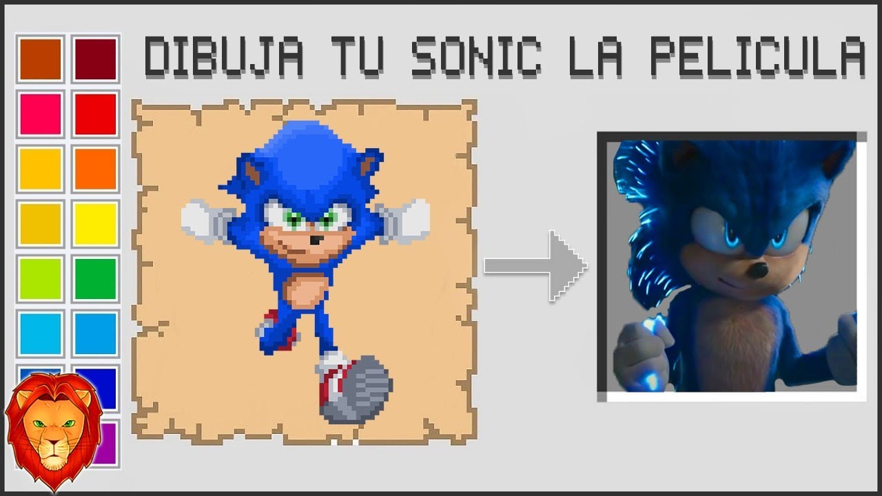 MINECRAFT pero TODOS LOS SONIC 2 LA PELICULA QUE DIBUJO APARECEN EN EL INVENTARIO 🎨⚡ | LEON ...
