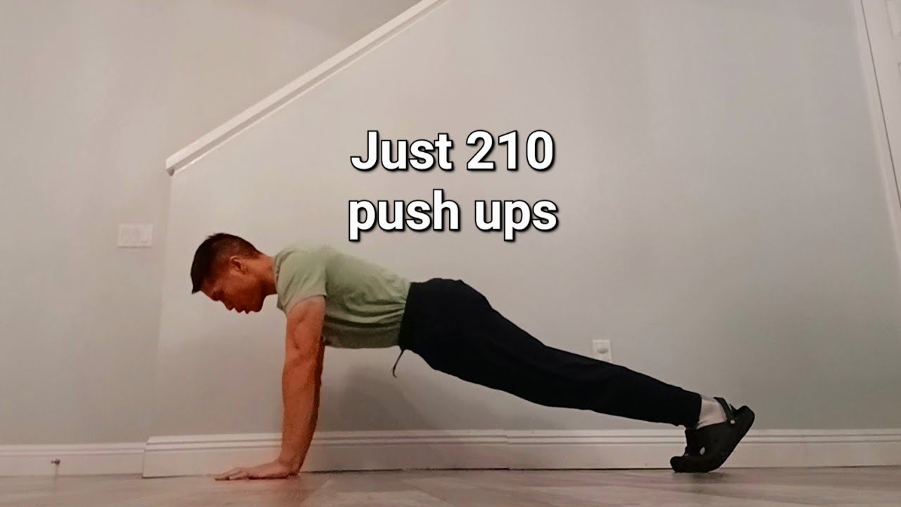 Push up half pyramid from 1 to 20 with 210 push ups! - YouTube