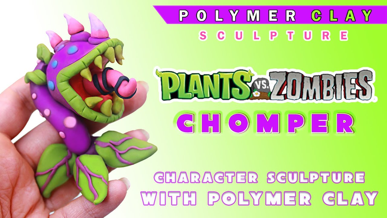 Amazing Technique To Make Chomper Figure from Plants vs Zombies game ...