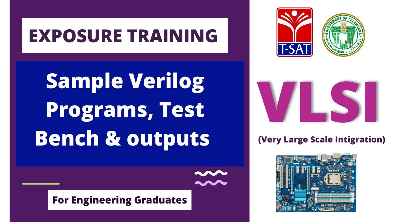 Vlsi Exposure Training Sample Verilog Programs Test Bench And Outputs Youtube