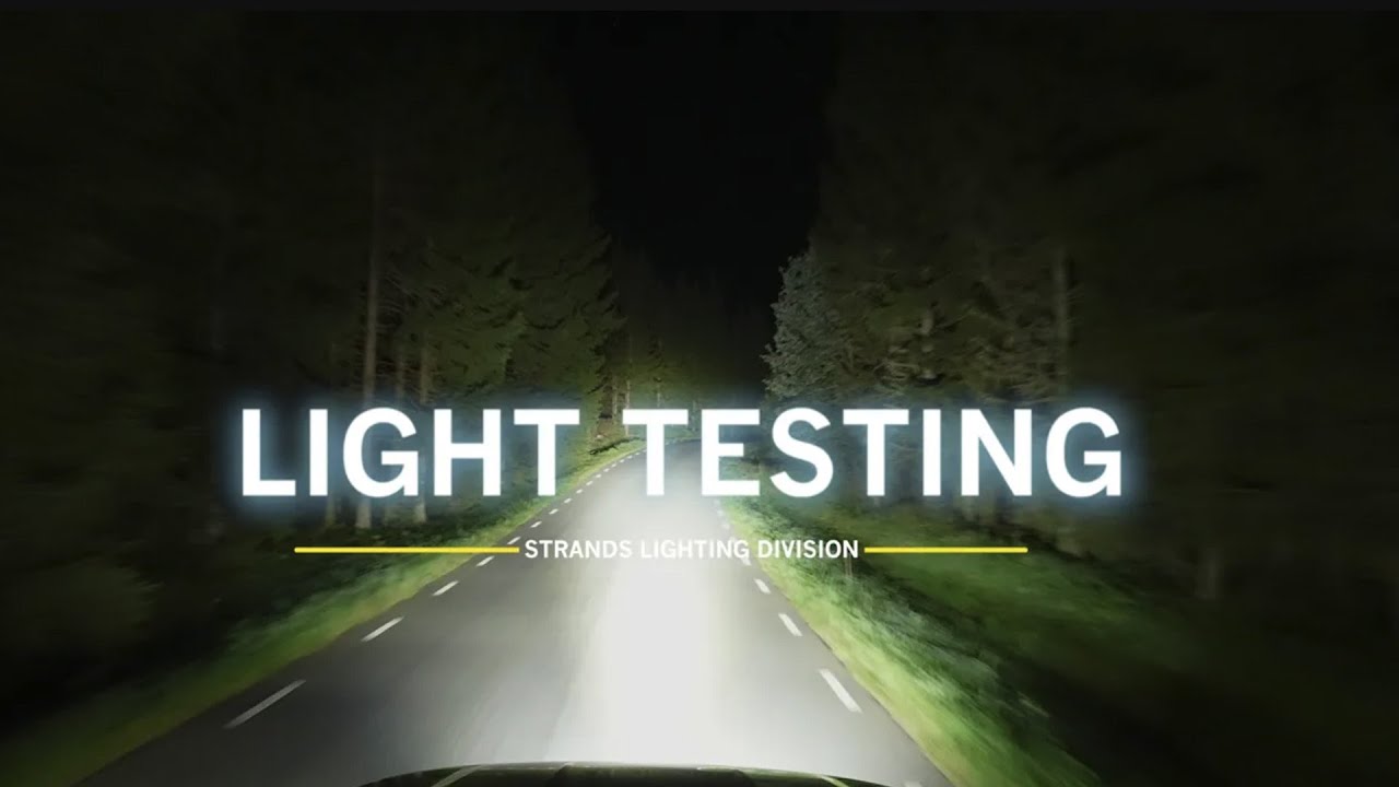 LIGHT TESTING - NUUK E-LINE DUO - STRANDS LIGHTING DIVISION - YouTube