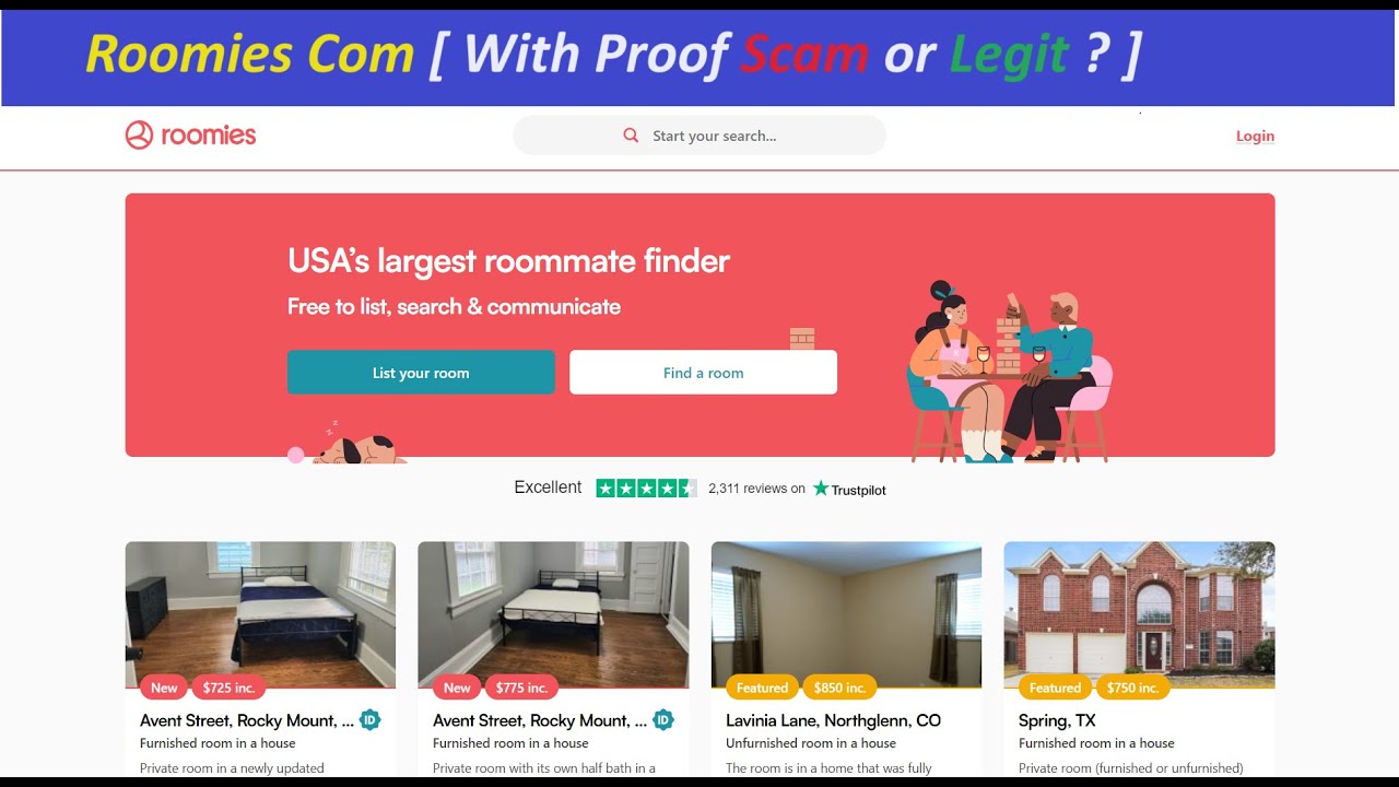 Roomies Com [ With Proof Scam or Legit ? ] Roomies ! Roomies Com ...