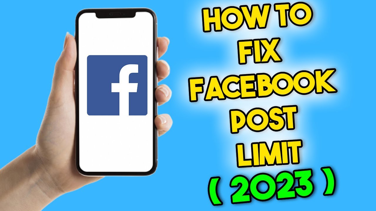 How to Fix Facebook Post Limit (2023) - YouTube
