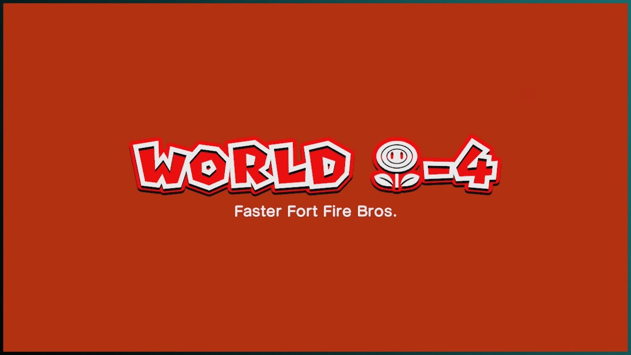 Super Mario 3D World - World Flower-4: Faster Fort Fire Bros. (100% ...