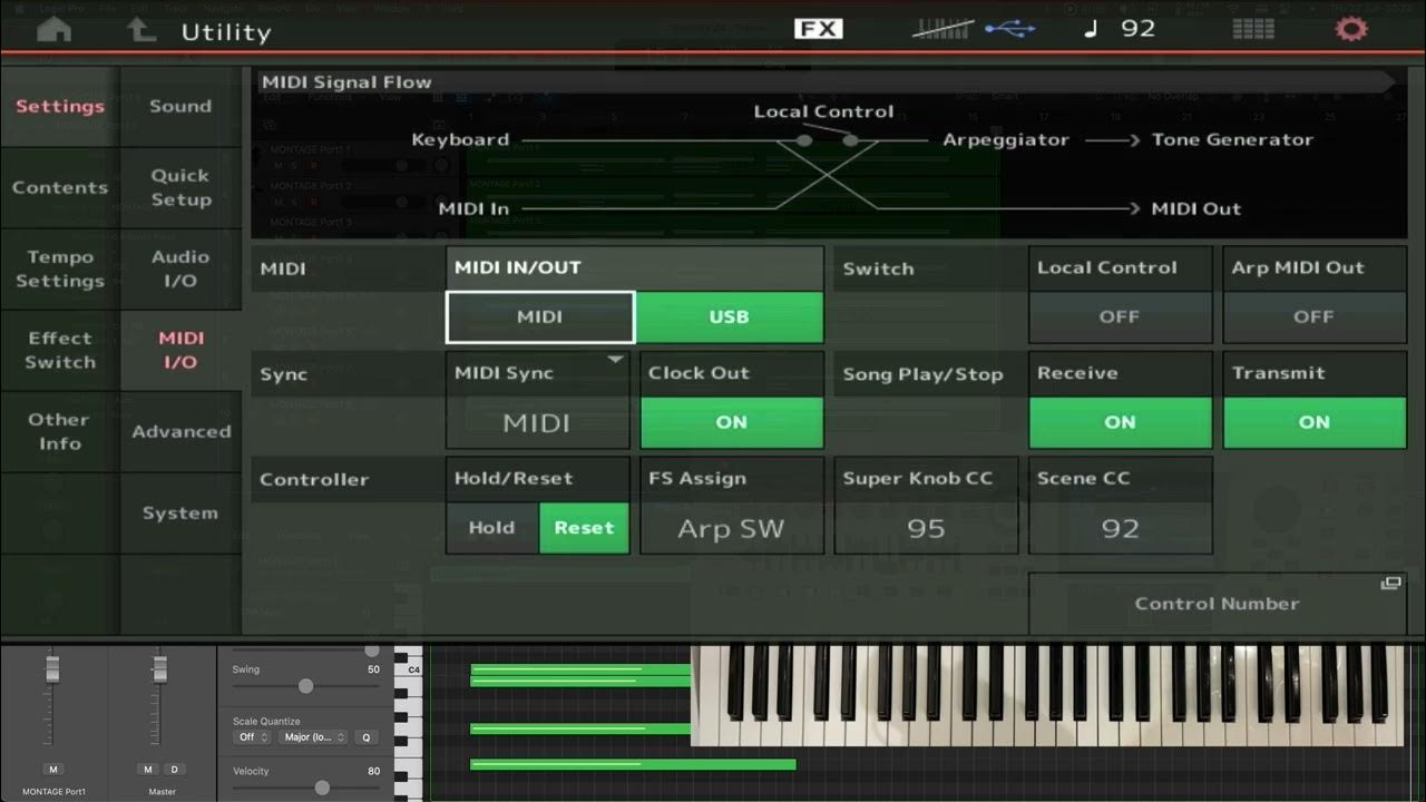 Recording an arpeggiated performance: How to use Yamaha MONTAGE and MODX with Logic Pro (2023 ...