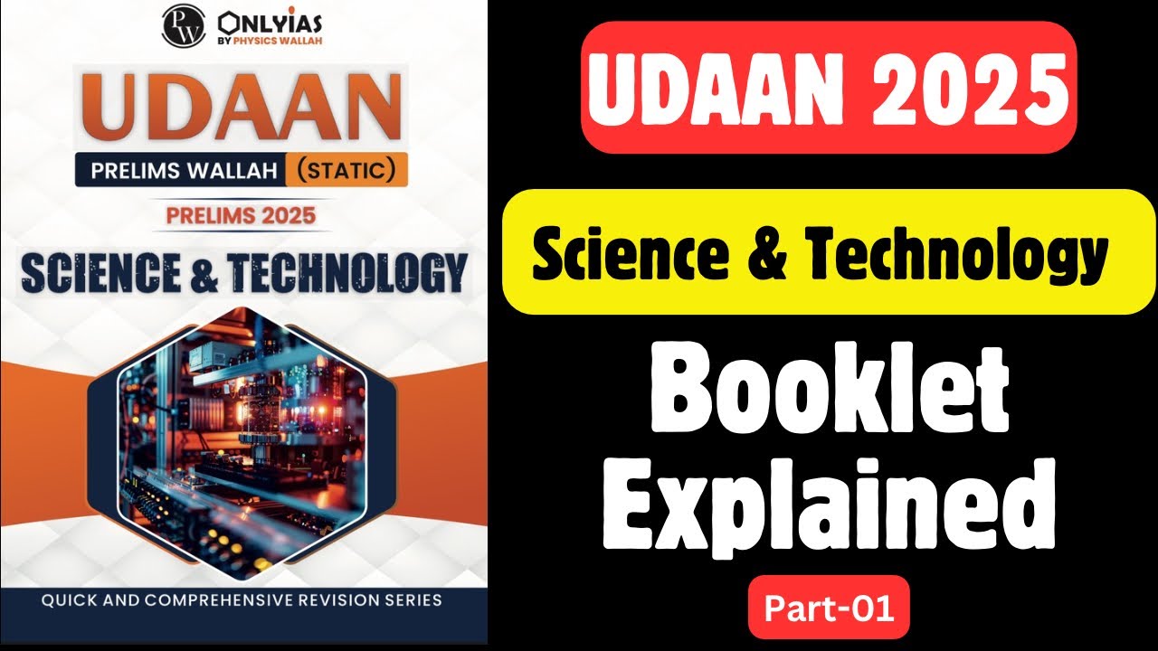 Science and Technology UDAAN Booklet Video || Part-01 || UPSC Prelims ...
