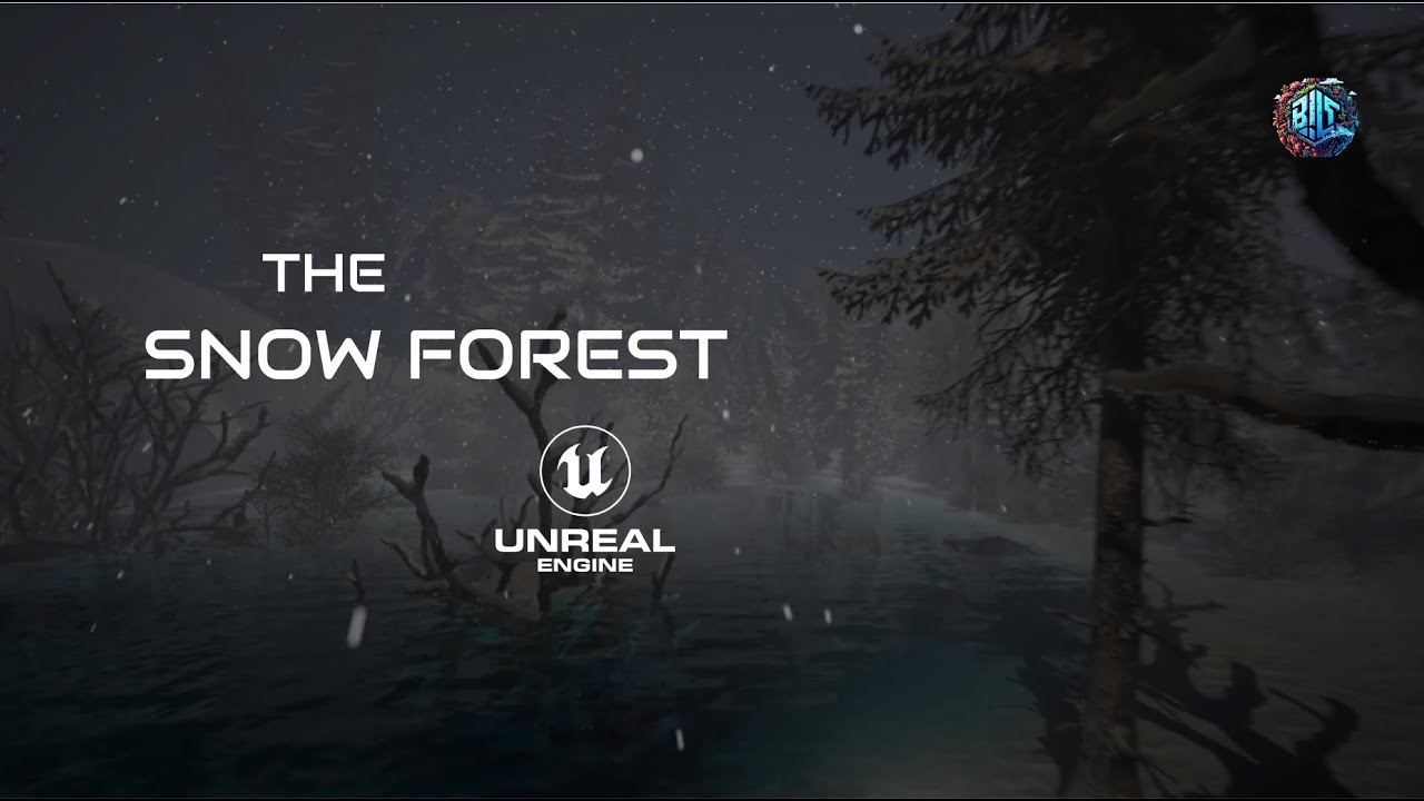 Winter Forest Render in UNREAL ENGINE 5.3 | A Dark Snow Forest ...