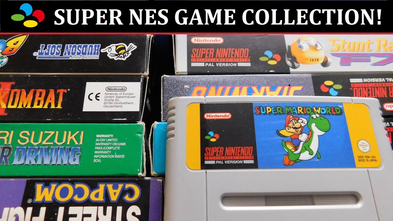 My Super Nintendo (Super NES) Games Collection! *1990's RETRO GAMES ...