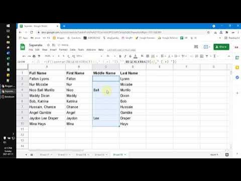 How to Extract Separate First Name, Middle Name, and Last Name on ...