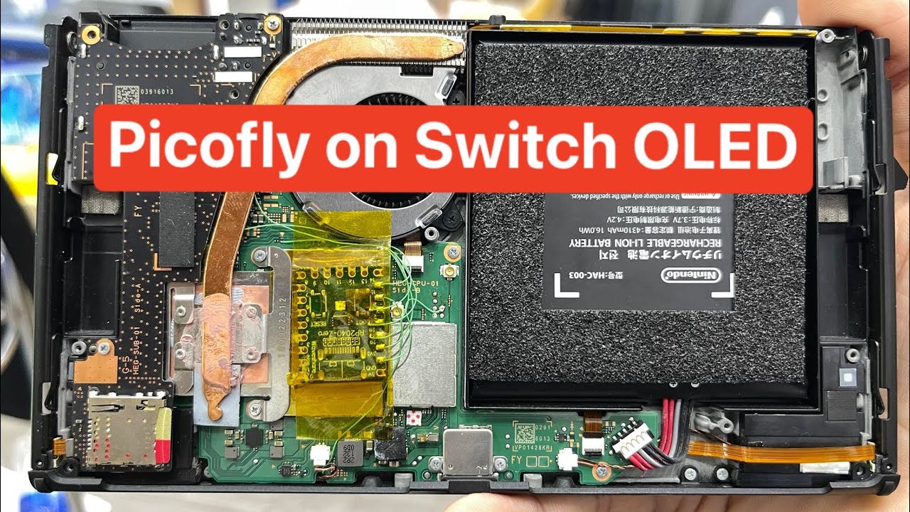 Test chip Picofly (rp2040) trên máy Switch OLED - YouTube