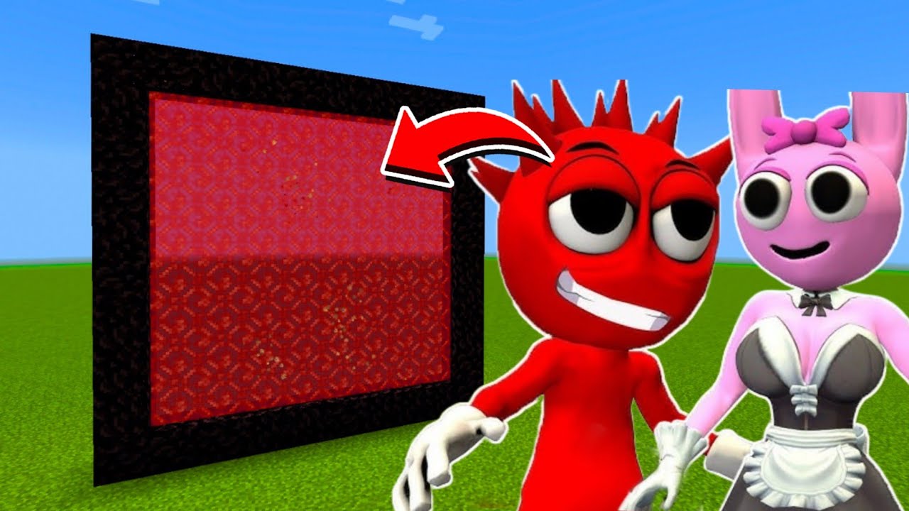 How to Make A Portal To The Raddy x Pinki Sprunki Dimension in ...