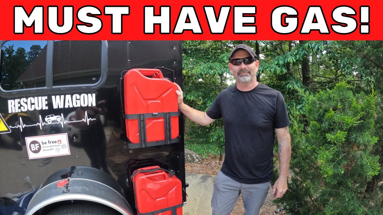 DIY GAS CAN INSTALL (Cargo Trailer Camper Conversion) - YouTube