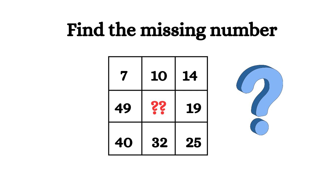 genius can solve this puzzle || find the missing number_hard maths ...