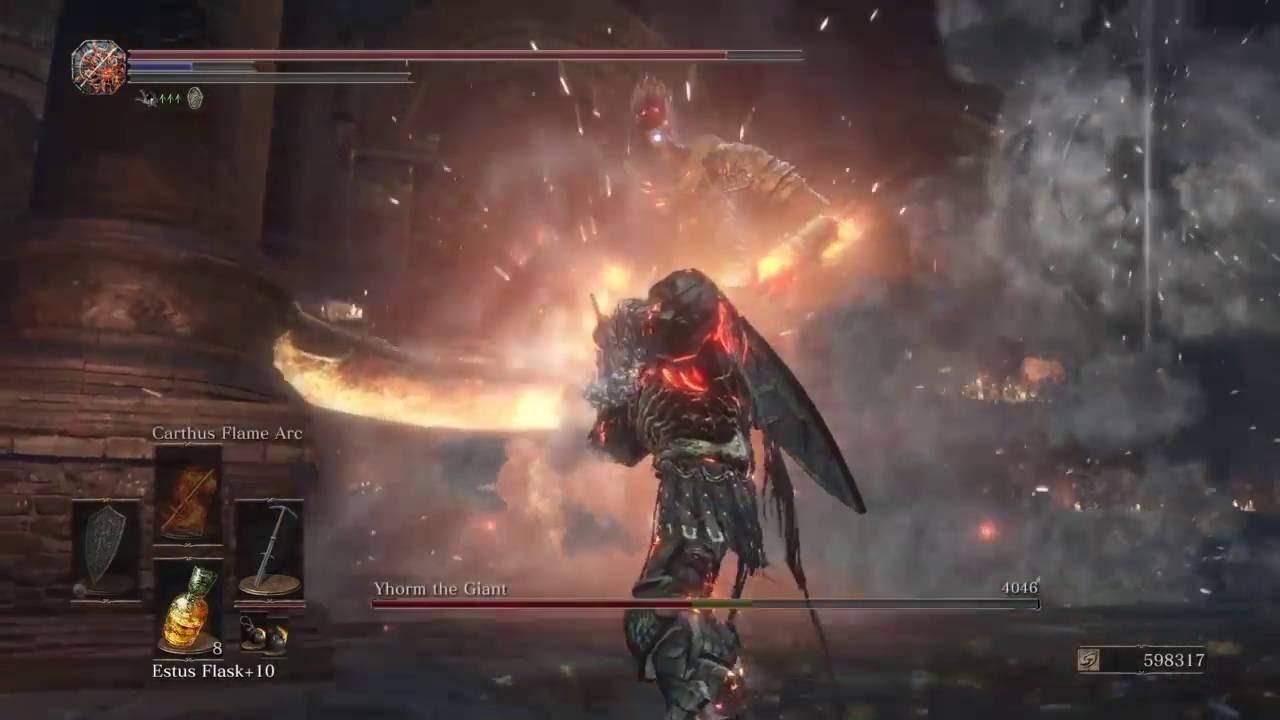 DS3 Siegwards Promise, Yhorm the giant Fight - YouTube