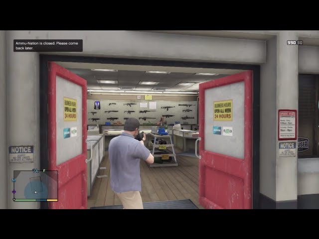 Grand Theft Auto V Robbing Gun Store In First Person View