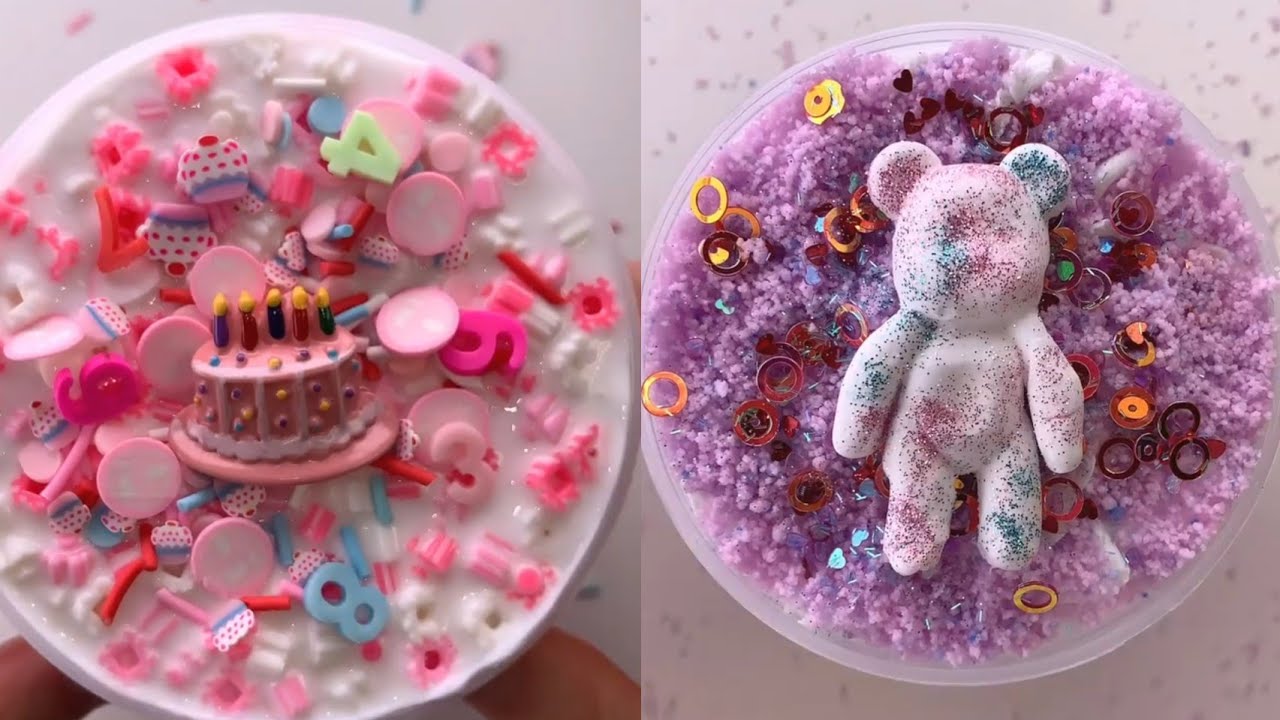 satisfy video with clay, oddly satisfy video with slime,ASMR satisfy ...