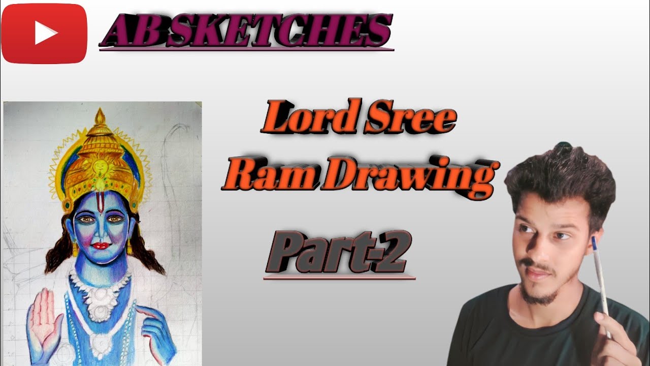 Jay Sri Ram || How To Draw God Sri Ram Drawing || Sketch By God Ram ...