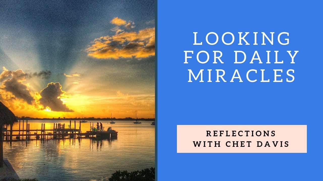 Look for Miracles every day - and celebrate them! - YouTube