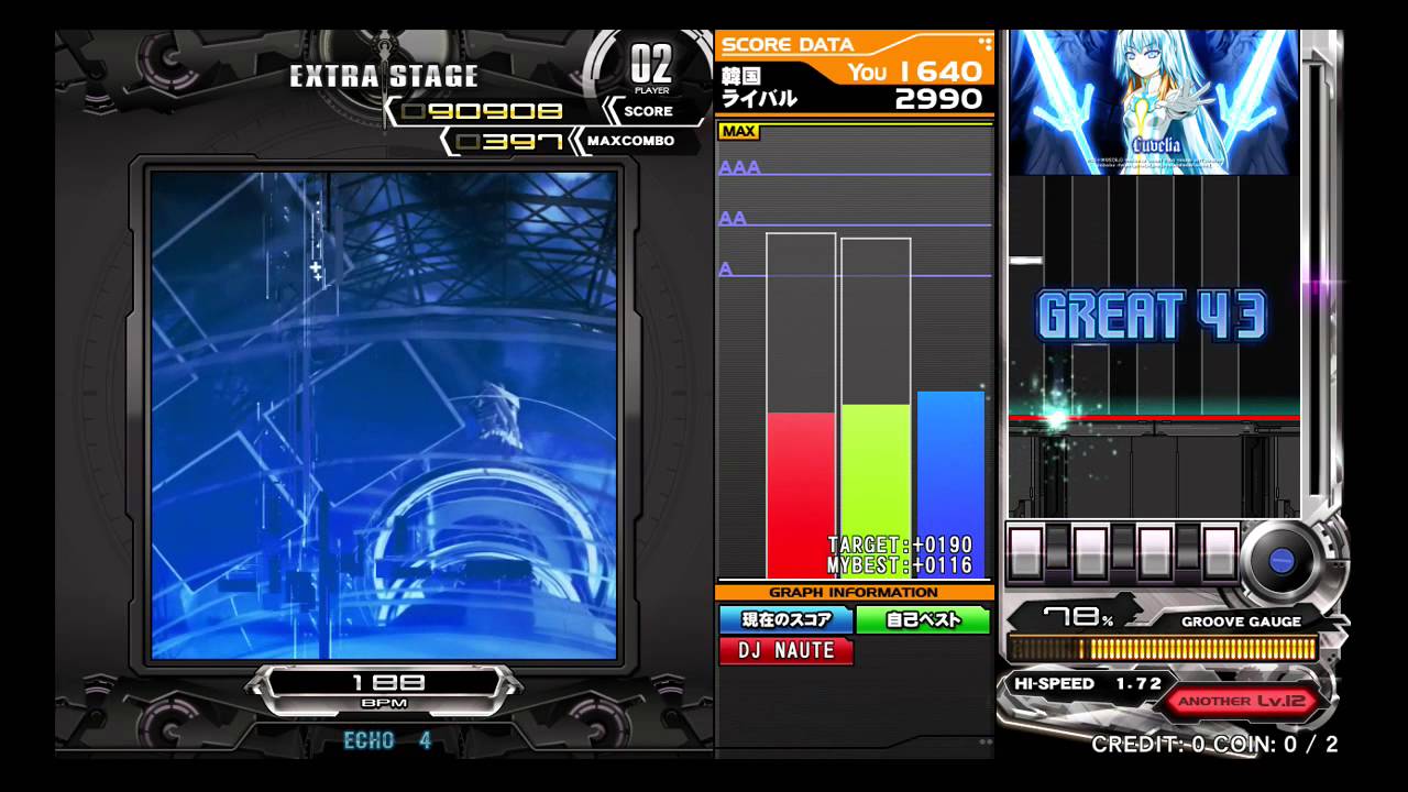 【beatmania IIDX 22 PENDUAL】 EXUSIA (SPA) EX-HARD - YouTube
