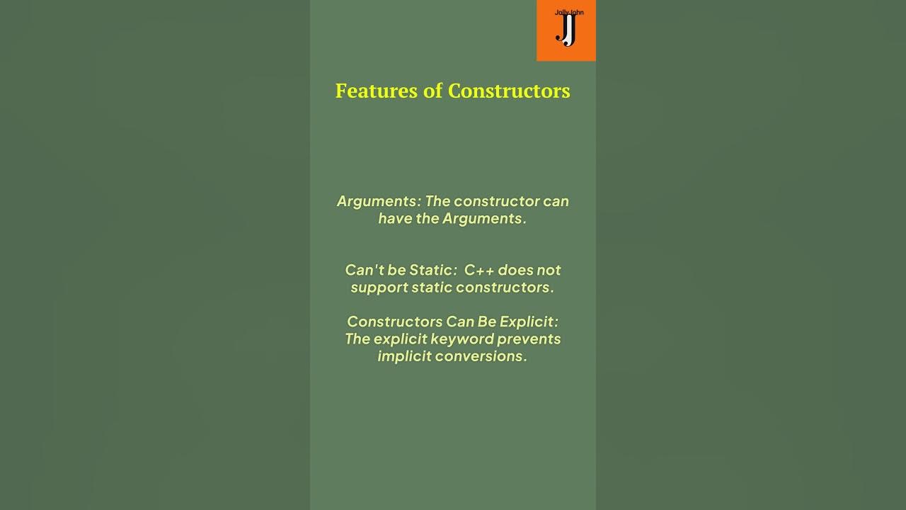 Constructors in C++ | Basics of C++ Programming #cpp #shots #shorts #viralvideo - YouTube