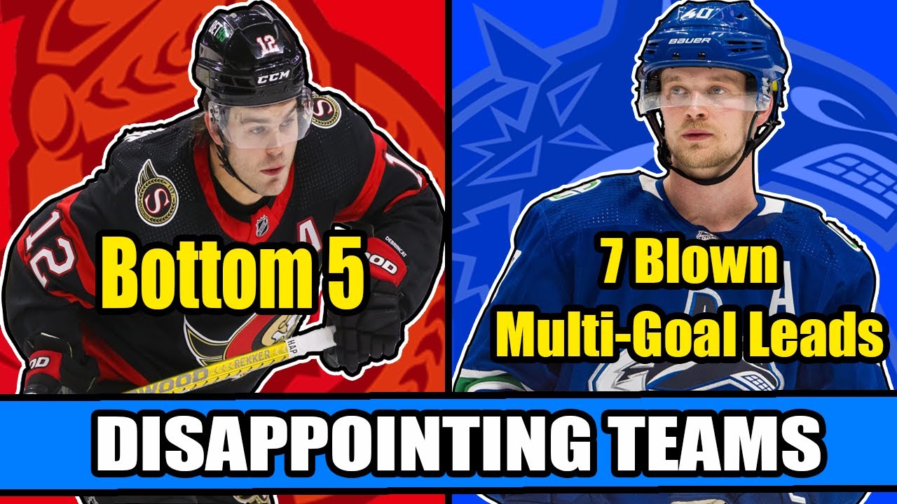 The Most DISAPPOINTING NHL Teams This Season (So Far) - YouTube