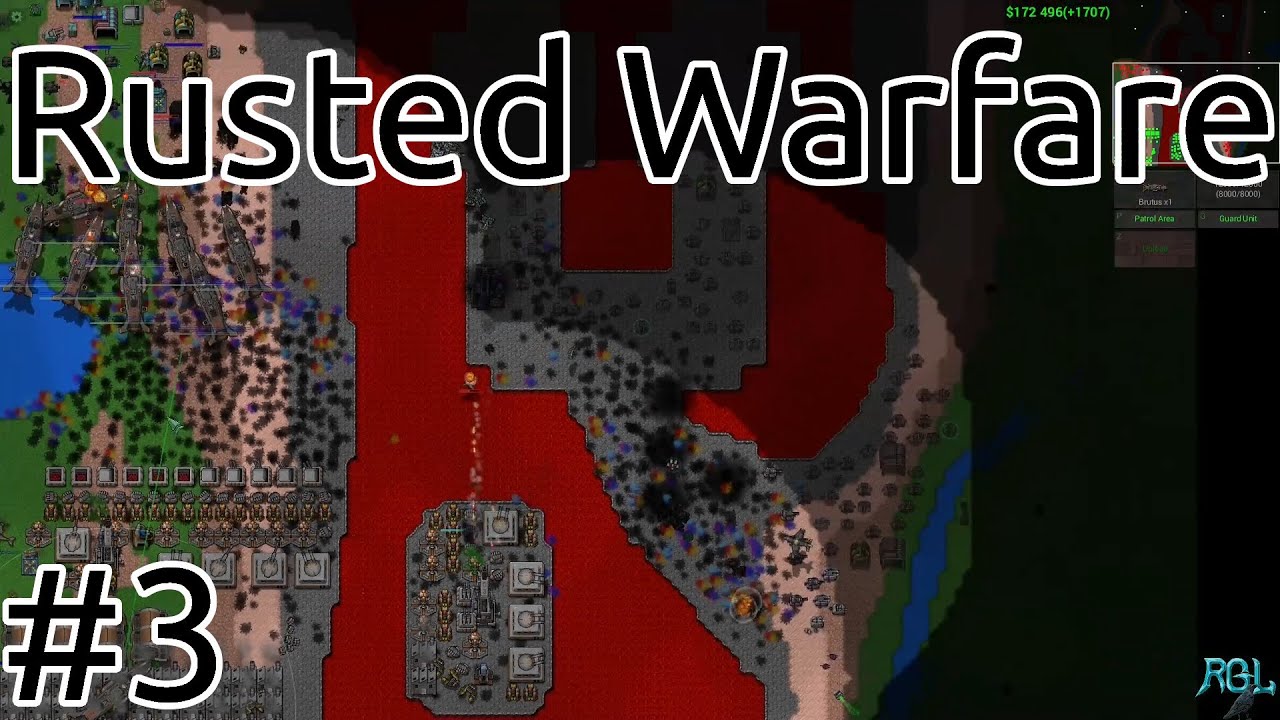 Rusted Warfare - 1v9 Very Hard AI - Gameplay/Longplay - YouTube