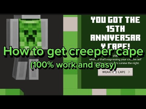How to get Minecraft creeper cape / 15th anniversary cape (free java ...