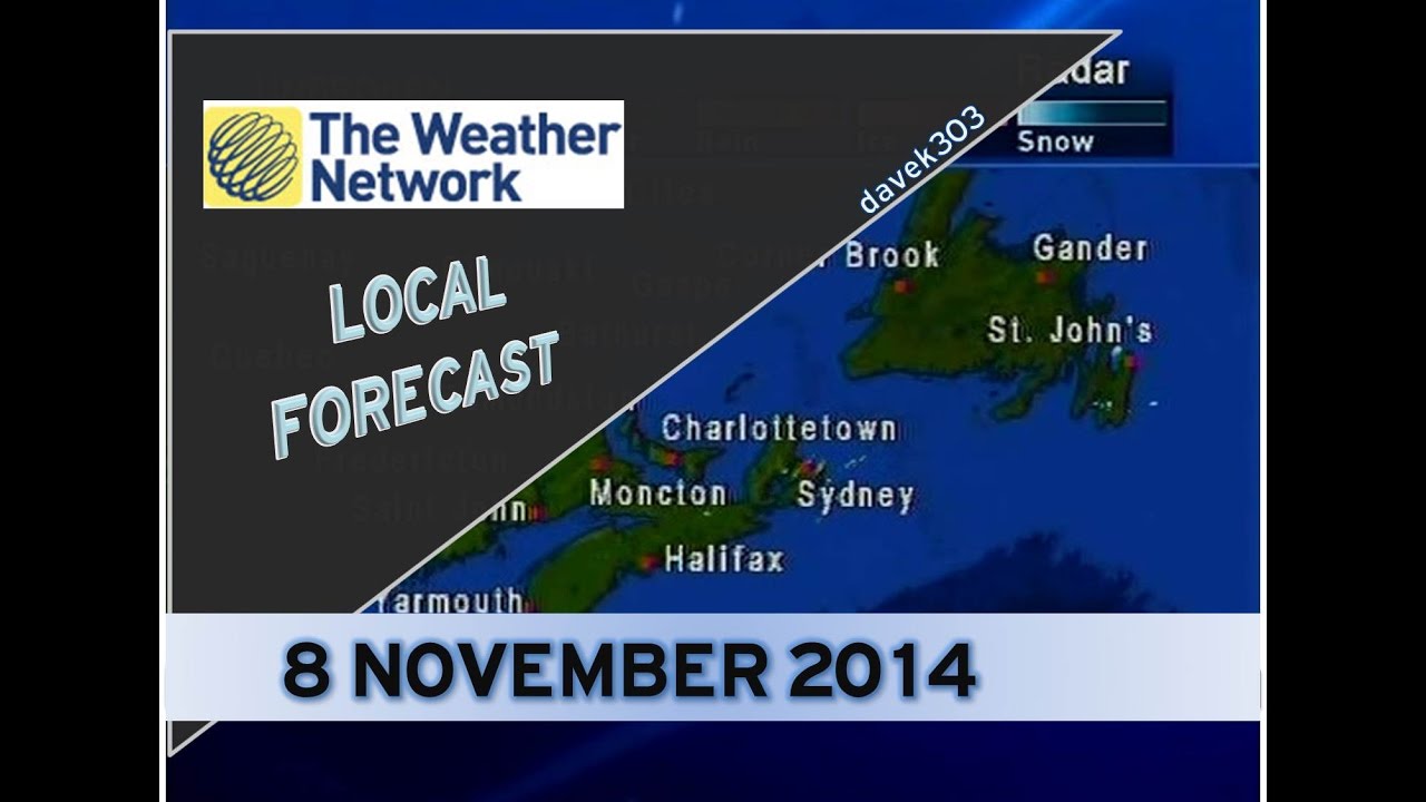 The Weather Network Local Forecast - 8 November 2014 - YouTube