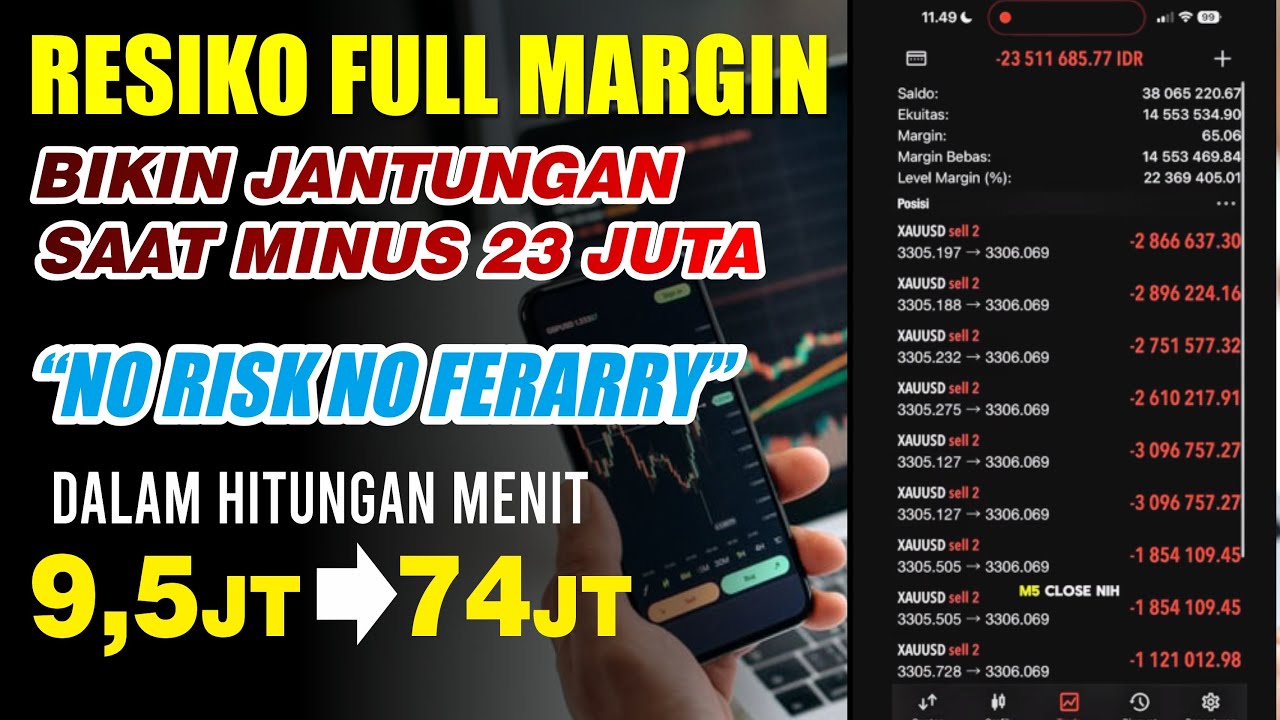 SACALPING XAUUSD RESIKO ENTRY FULL MARGIN BIKIN JANTUNGAN SAAT FLOATING MINUS #trading #forex ...