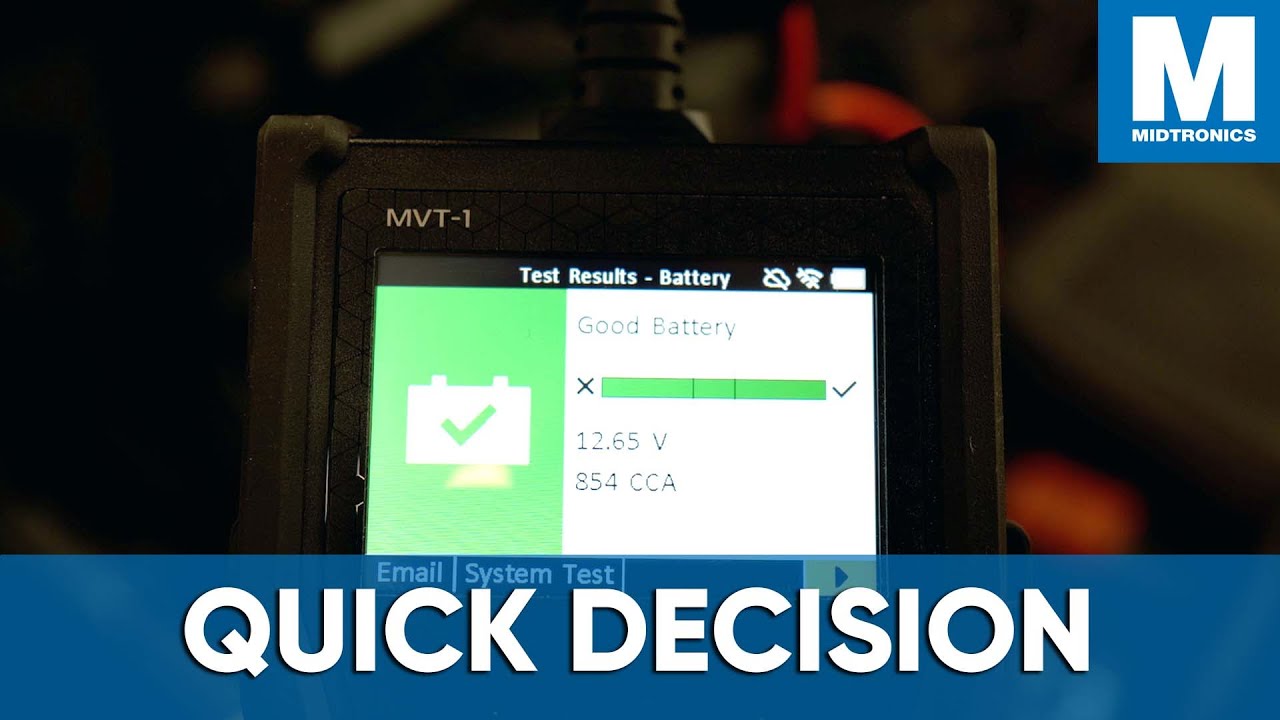 Midtronics Demonstrates the amazing feature: "Quick Decision" on the ...