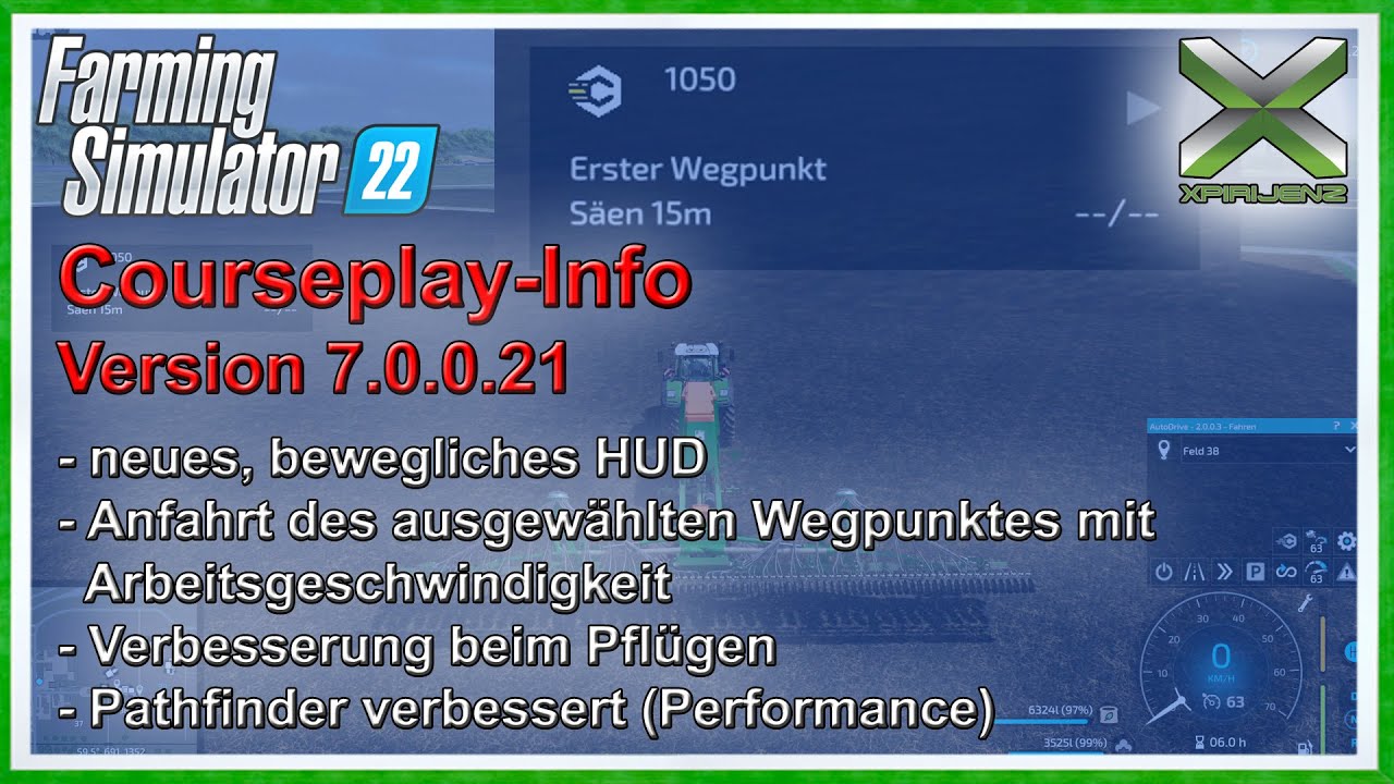 LS22 | Courseplay-Info - Version 7.0.0.21 - YouTube