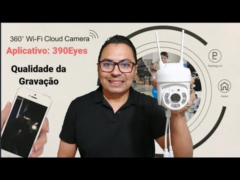 360⁰ Wi-fi Cloud Câmera qualidade da gravação aplicativo: 390Eyes - YouTube