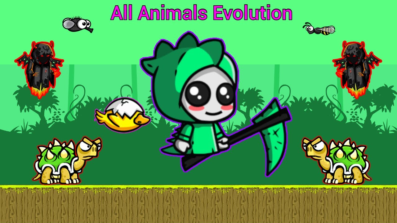 All Animals Evolution With Cute Dino Reaper (EvoWorld.io) - YouTube