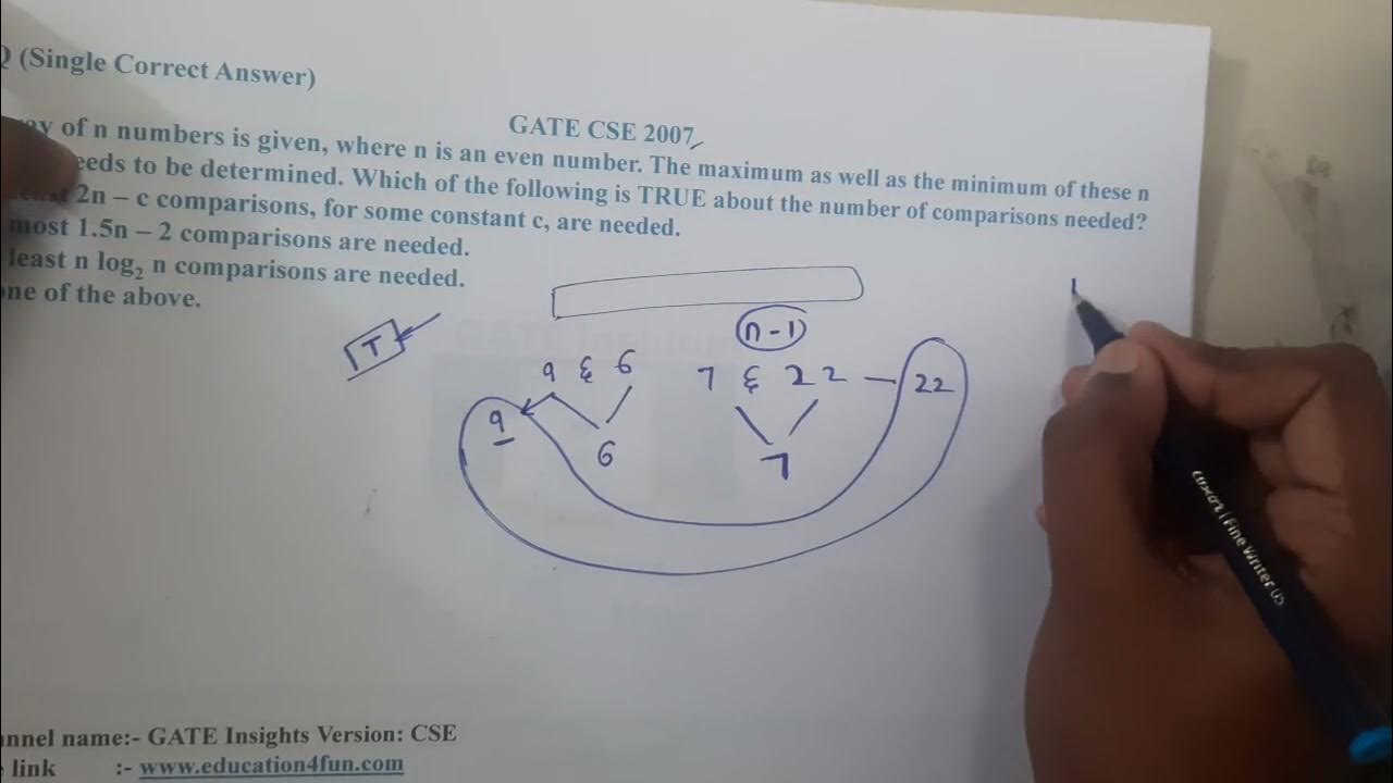 GATE CSE 2007 Q ||Algorithms || GATE Insights Version: CSE - YouTube