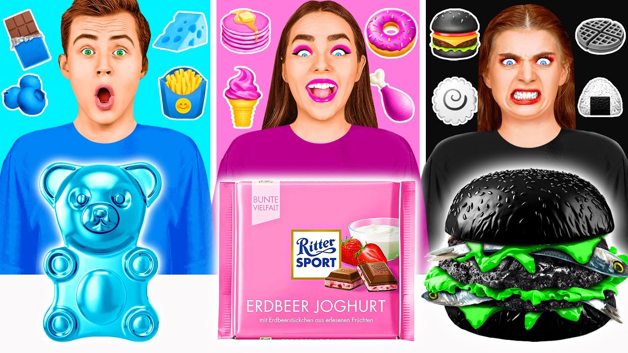 Food of The Same Colors Challenge | Crazy Challenge by Fun Fun - YouTube