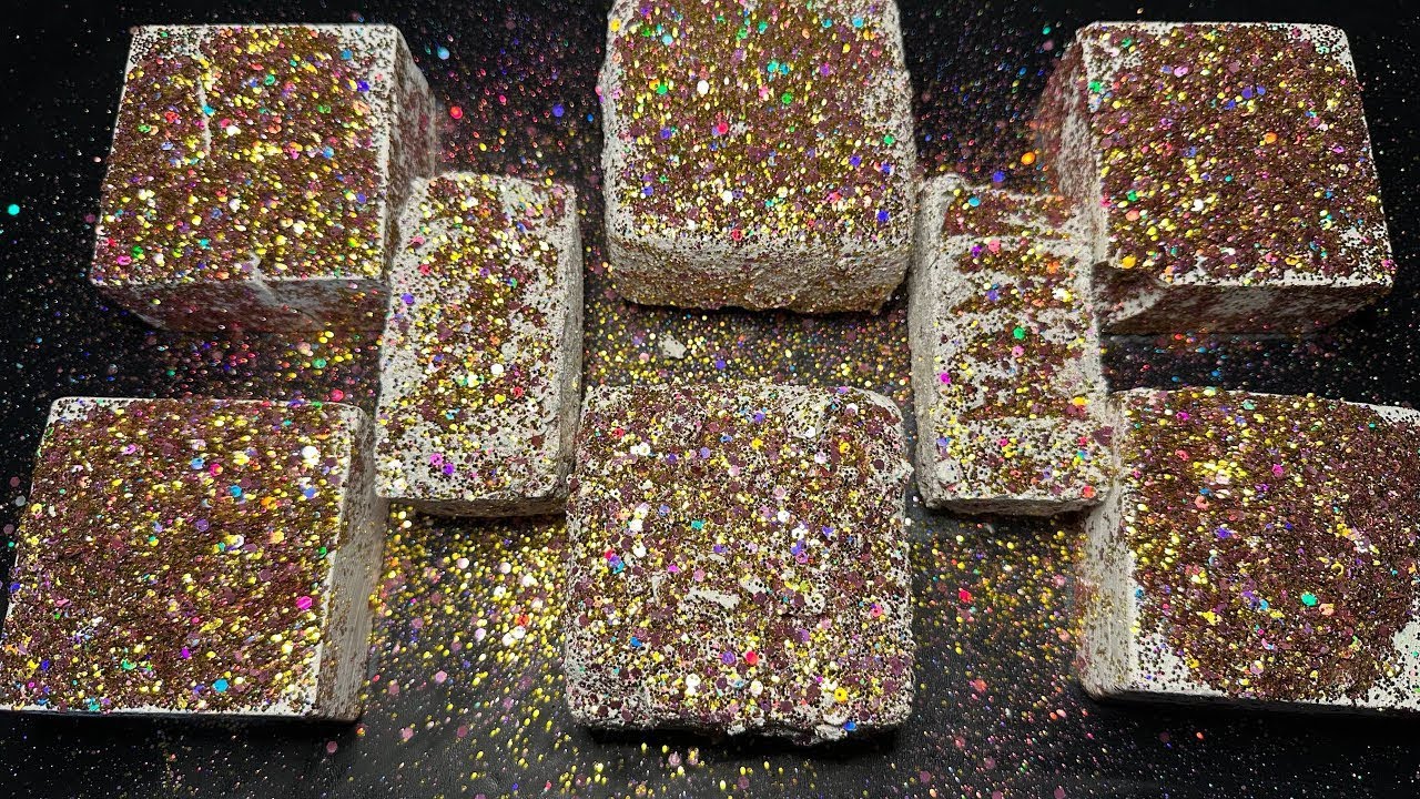Glitter Pasted Blocks, Glitter Reforms & Glitter Covered Fresh Chalk ...