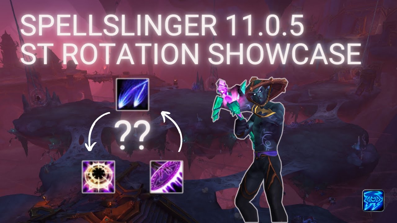Spellslinger Arcane Mage Single Target Rotation Showcase | TWW S1 ...