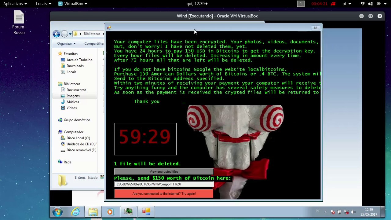 Recuperar arquivos infectados por (Jigsaw Ransomware ) - YouTube
