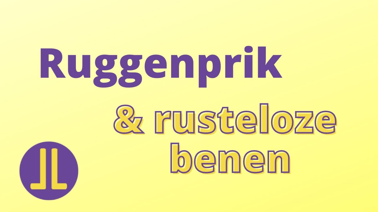 Ruggenprik een trigger voor RLS? - YouTube