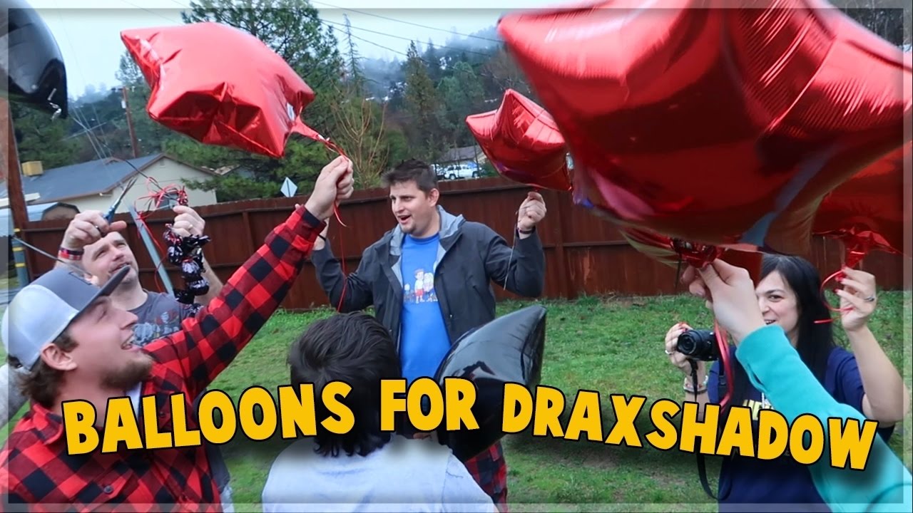 RELEASING BALLOONS FOR DRAX SHADOW!! - YouTube
