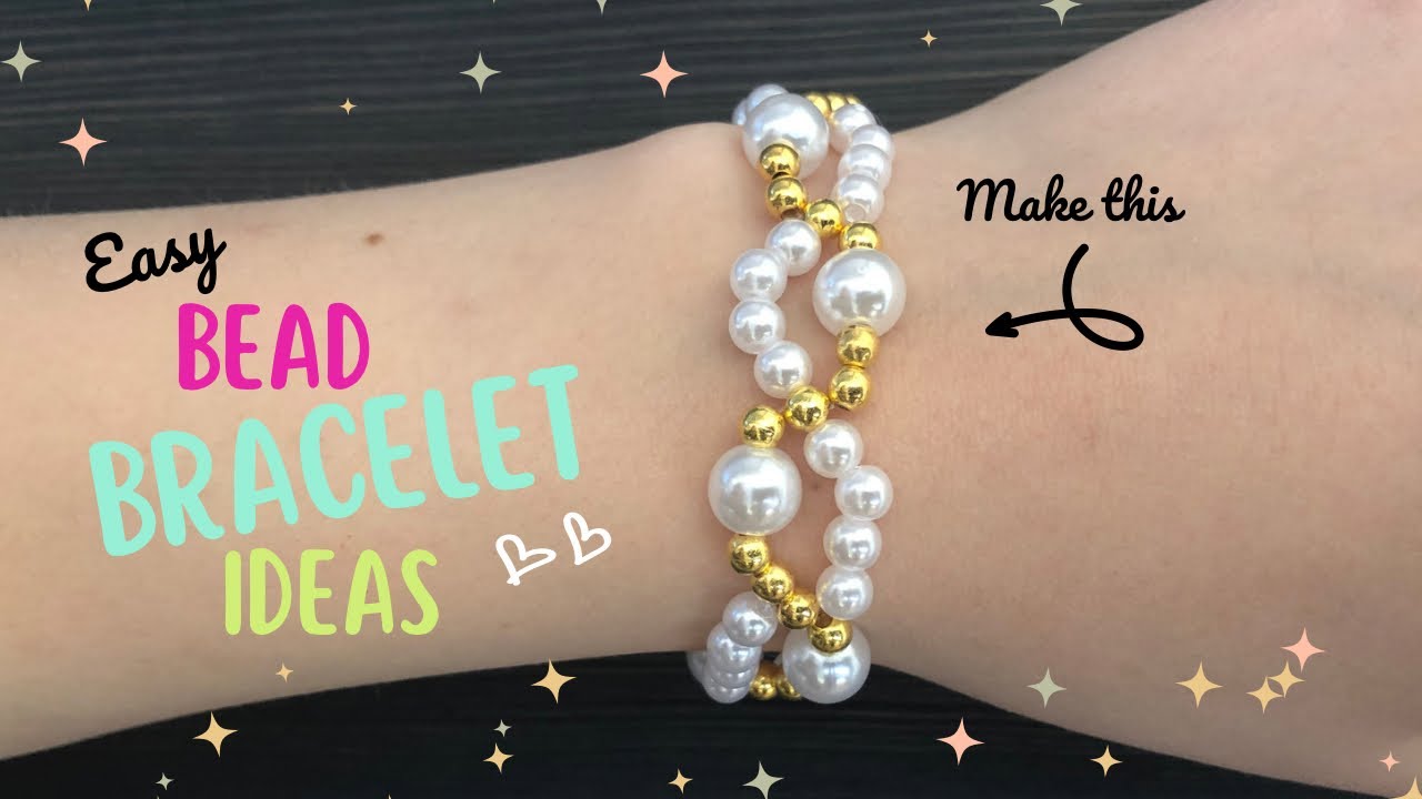 How to Make a Beaded Bracelet for Beginners I Easy DIY Jewelry Tutorial ...