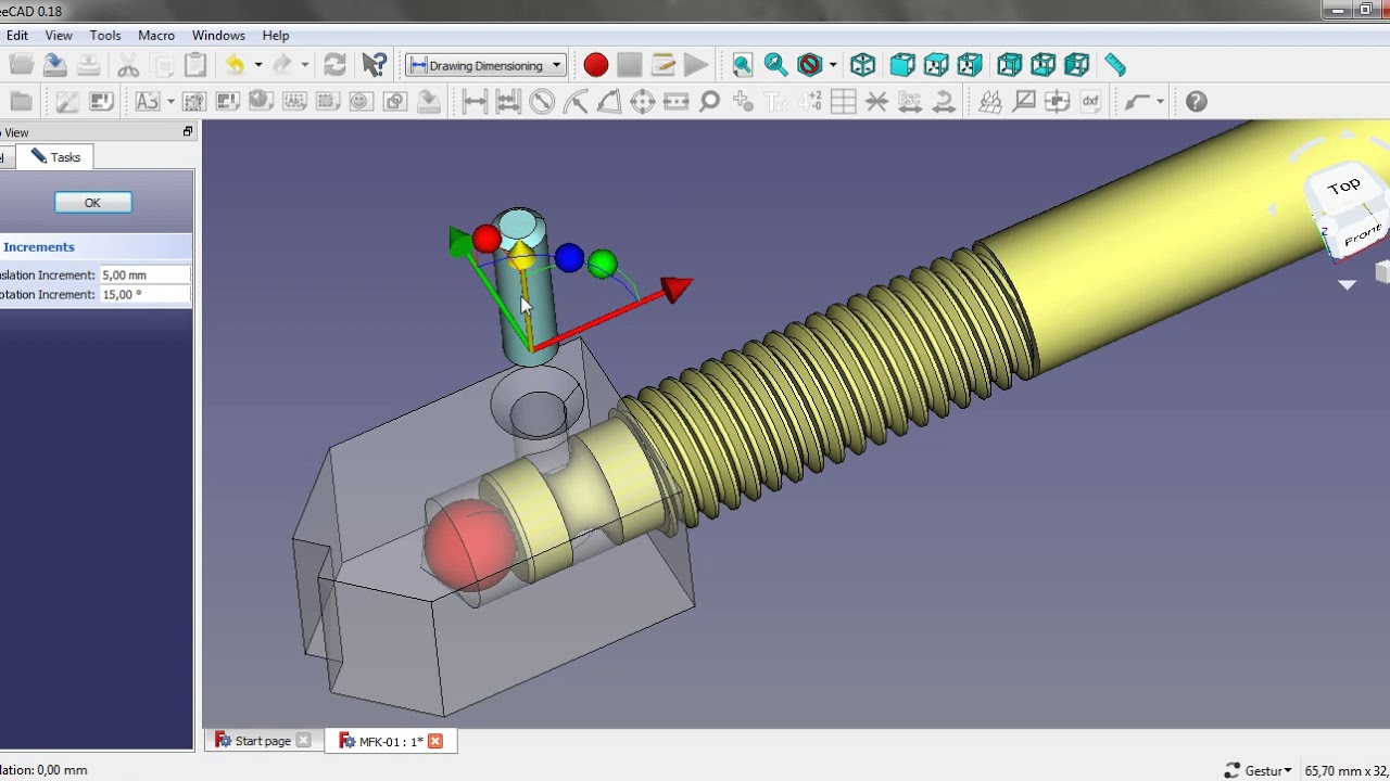 FreeCad 041, Adjustable Tap Wrench, download (PDF) (FCStd) - YouTube