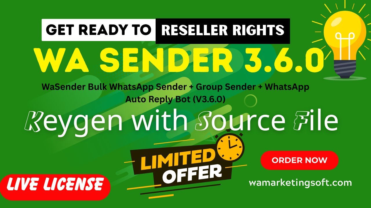 WA Sender Source Code 100% Reselling Rights + Software Rebranding Code ...