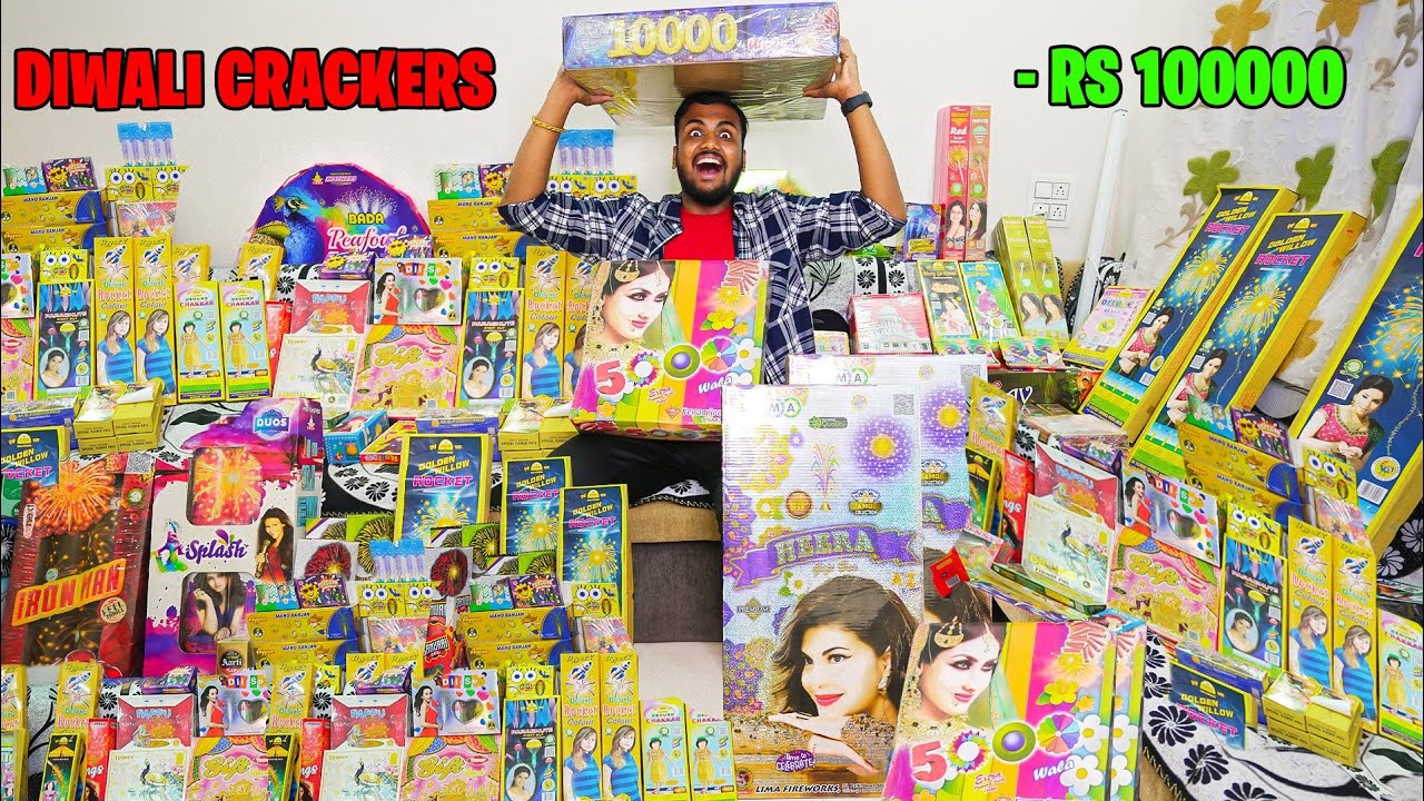 ₹100000 Biggest Diwali Stash 😱 New Unseen Crackers Diwali Dhamaka Video ...