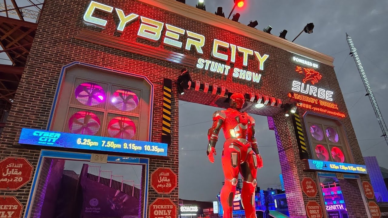 Dubai's Cybercity Stunt Show: Epic Thrills Await! - YouTube