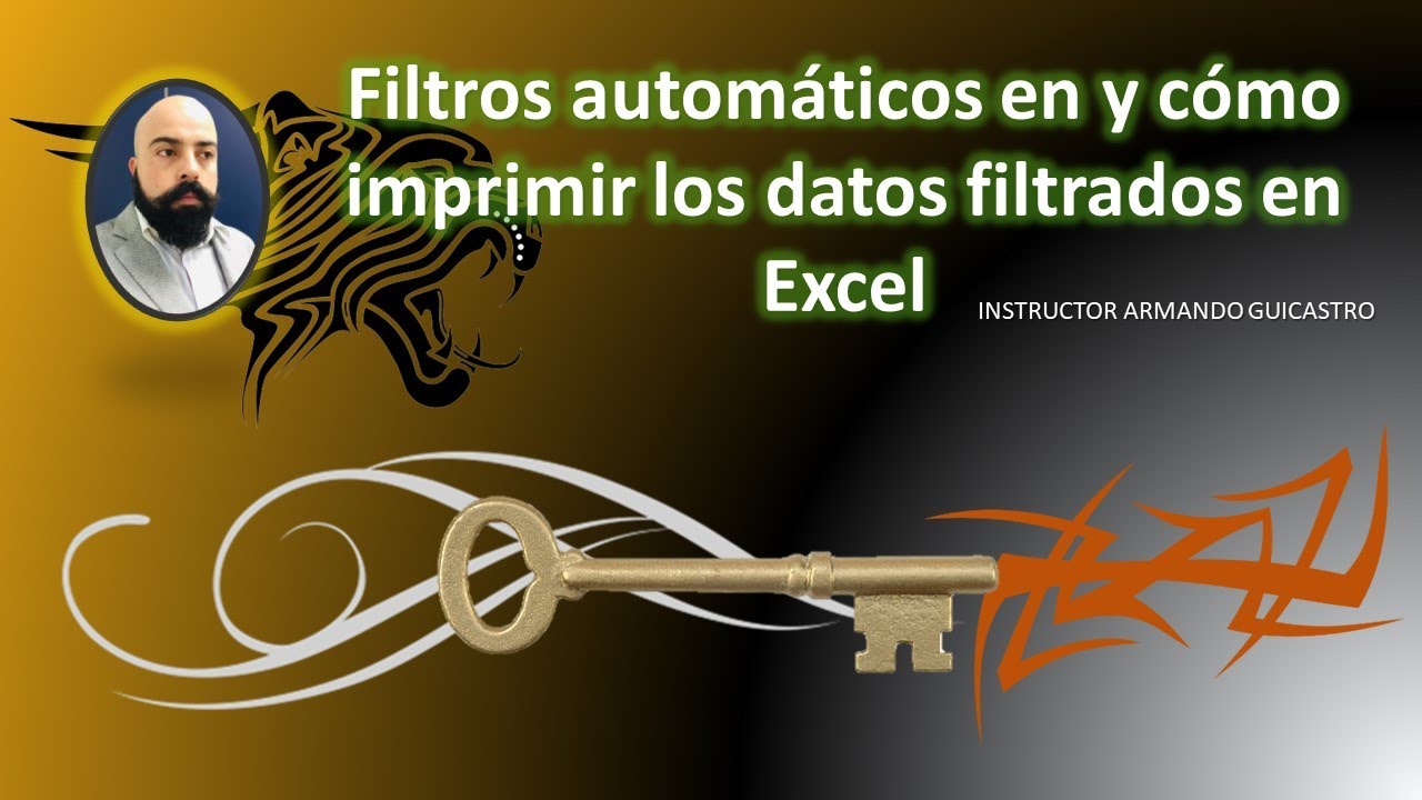 Filtros automáticos en Excel y cómo imprimir los datos filtrados - YouTube